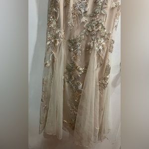 BHLDN | Dresses | Bhldn Shannon Embroidered Floral Sheath Mermaid Style ...
